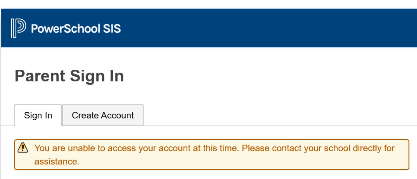 Power School Parent Access Issue - PowerSchool Community