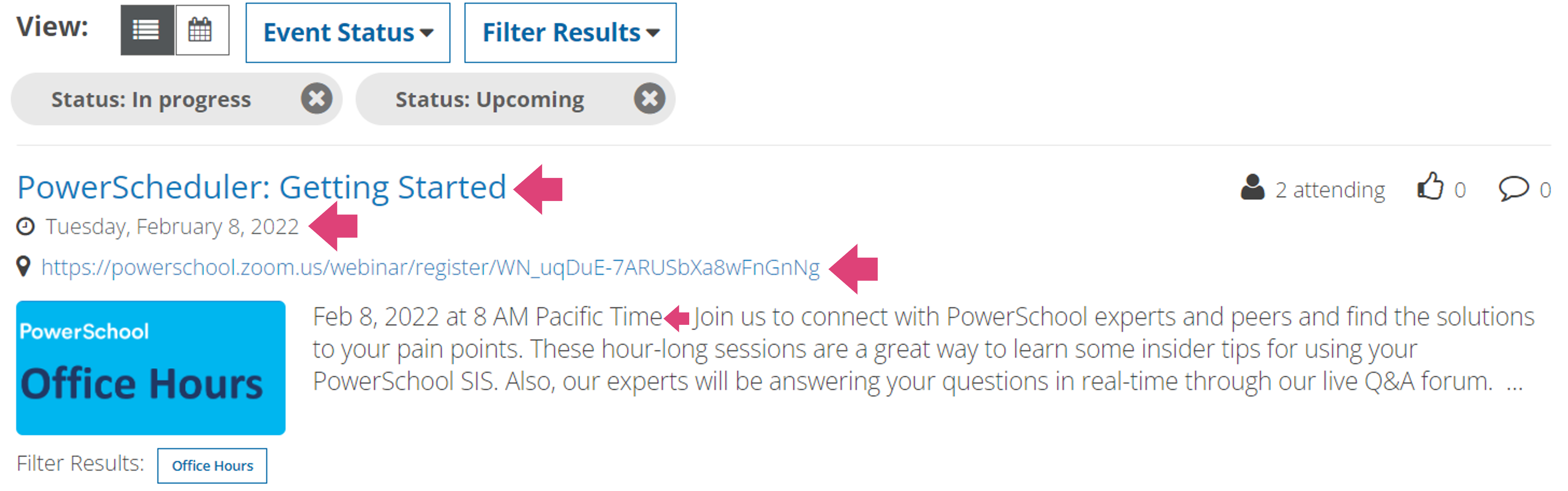Getting Started with Events on PowerSchool Community - PowerSchool ...
