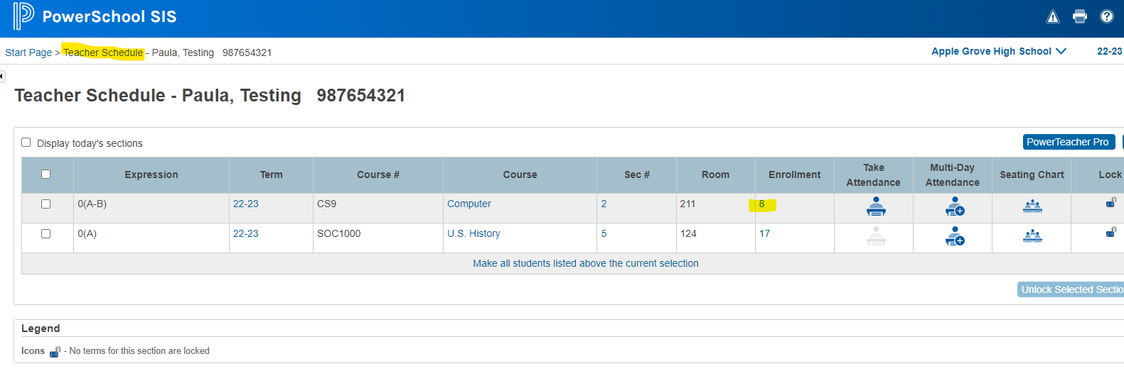 Transfer class grades for entire class - PowerSchool Community