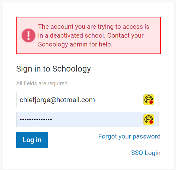 Re: Hmm Looks Like You Don't Have Access Error Message - PowerSchool ...