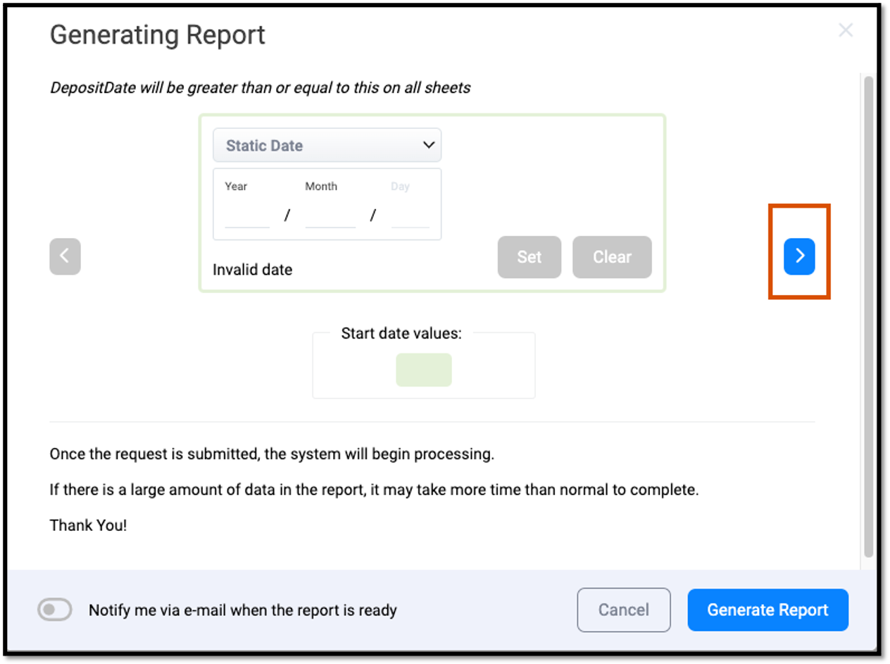 How to Use Flexible Timeframe Deposit Report - PowerSchool Community