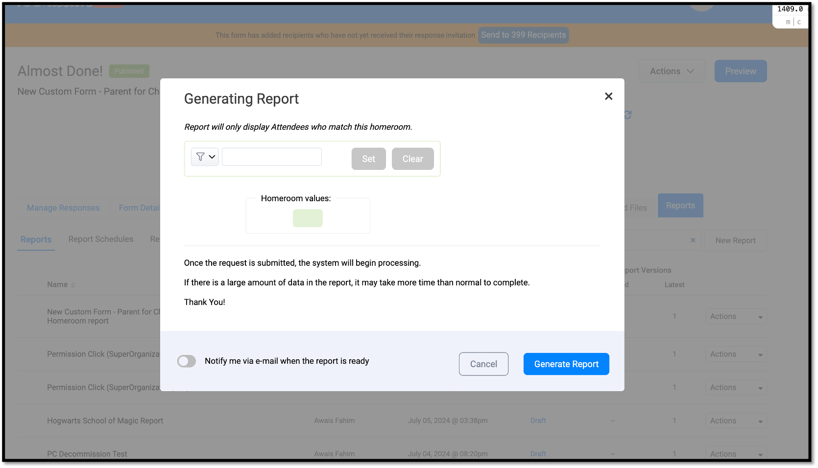 How to Use Homeroom Report Template - PowerSchool Community
