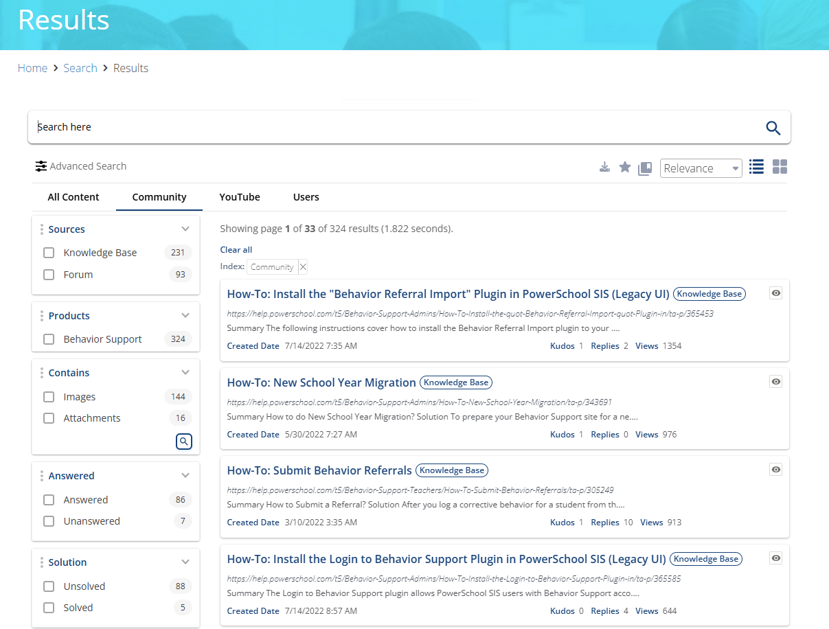 Getting Started for Behavior Support Customers - PowerSchool Community