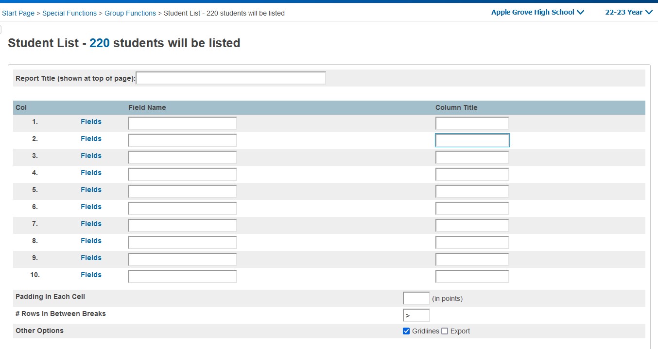 Re Editing The Student List Option PowerSchool Community Re Editing The Student List Option PowerSchool Community